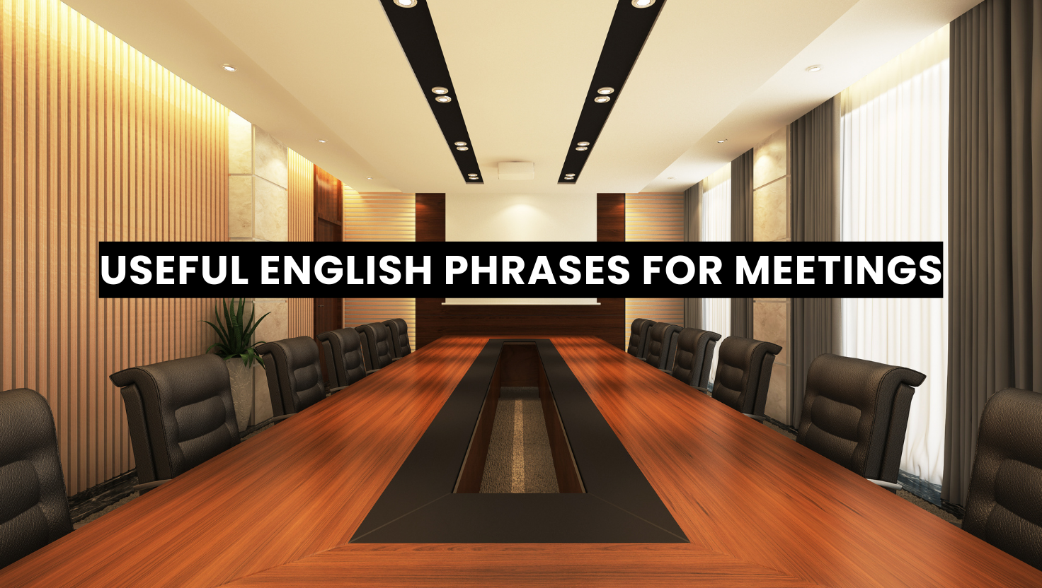 Useful English Phrases for Meetings to Speak Confidently